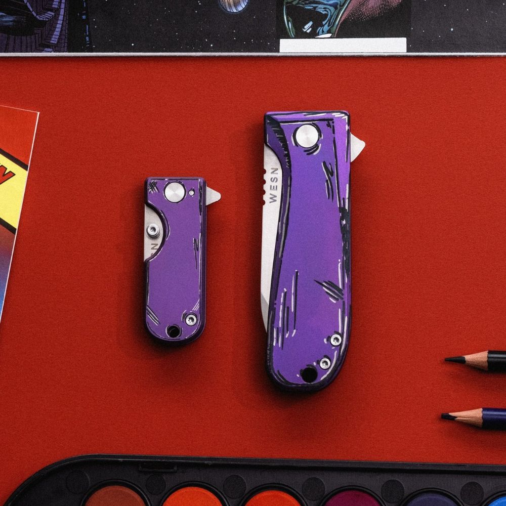 The Cell Shaded Microblade | Keychain Pocket Knife | WESN & WESN